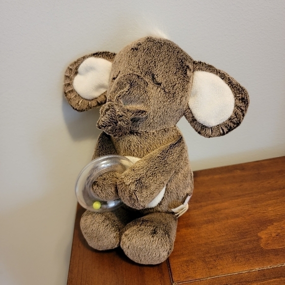manhattan toy | Toys | Baby Elephant Rattle Lovey Knot Chime Crinkle ...
